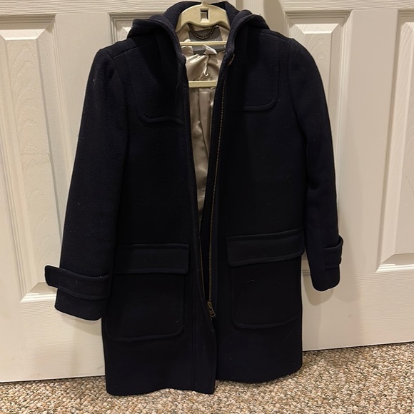 J. Crew | Jackets & Coats | J Crew Navy Stadium Coat | Poshmark